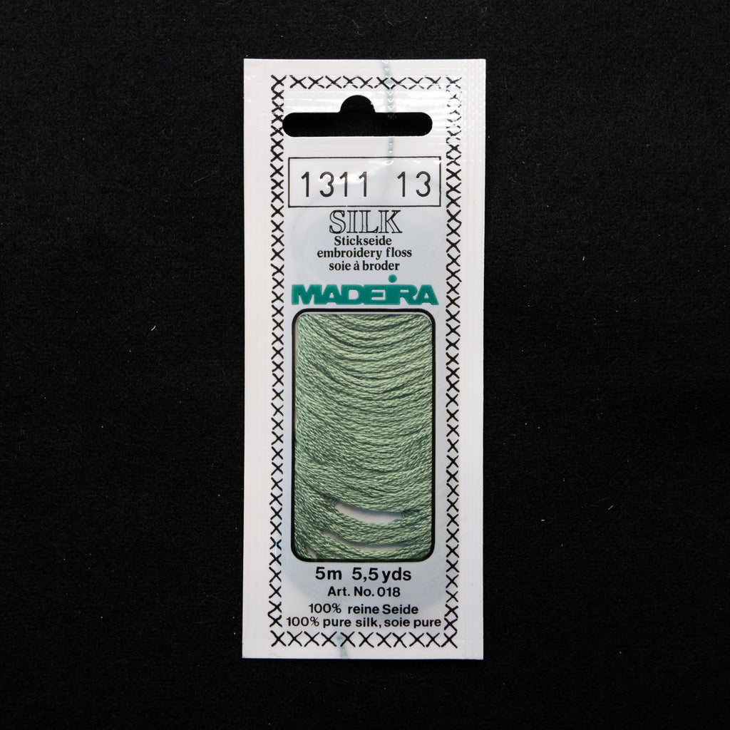 Broderigarn - Silke - Madeira - Soft Grønn 1311 – Sidserk AS